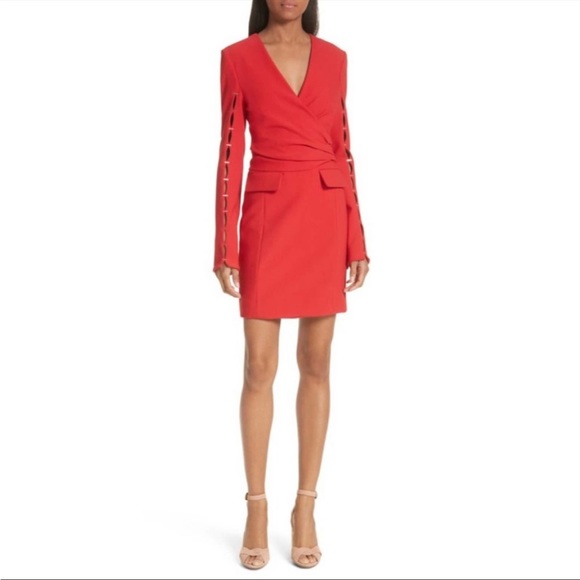 Jonathan Simkhai | Dresses | Jonathan Simkhai Red Staple Sleevecompact ...